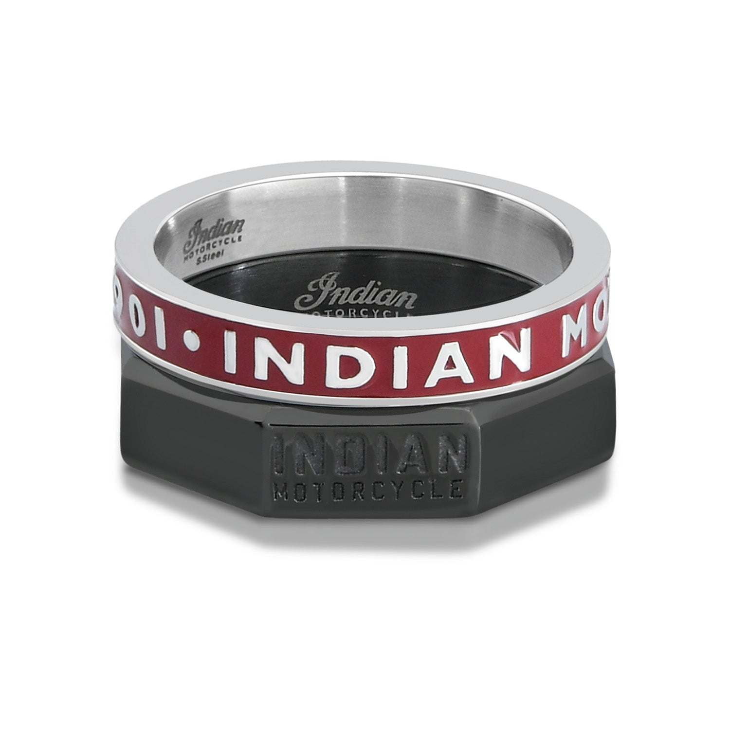 Buy High Gear Black and Red Stacking Ring Set - For the Adventure Ahead ...