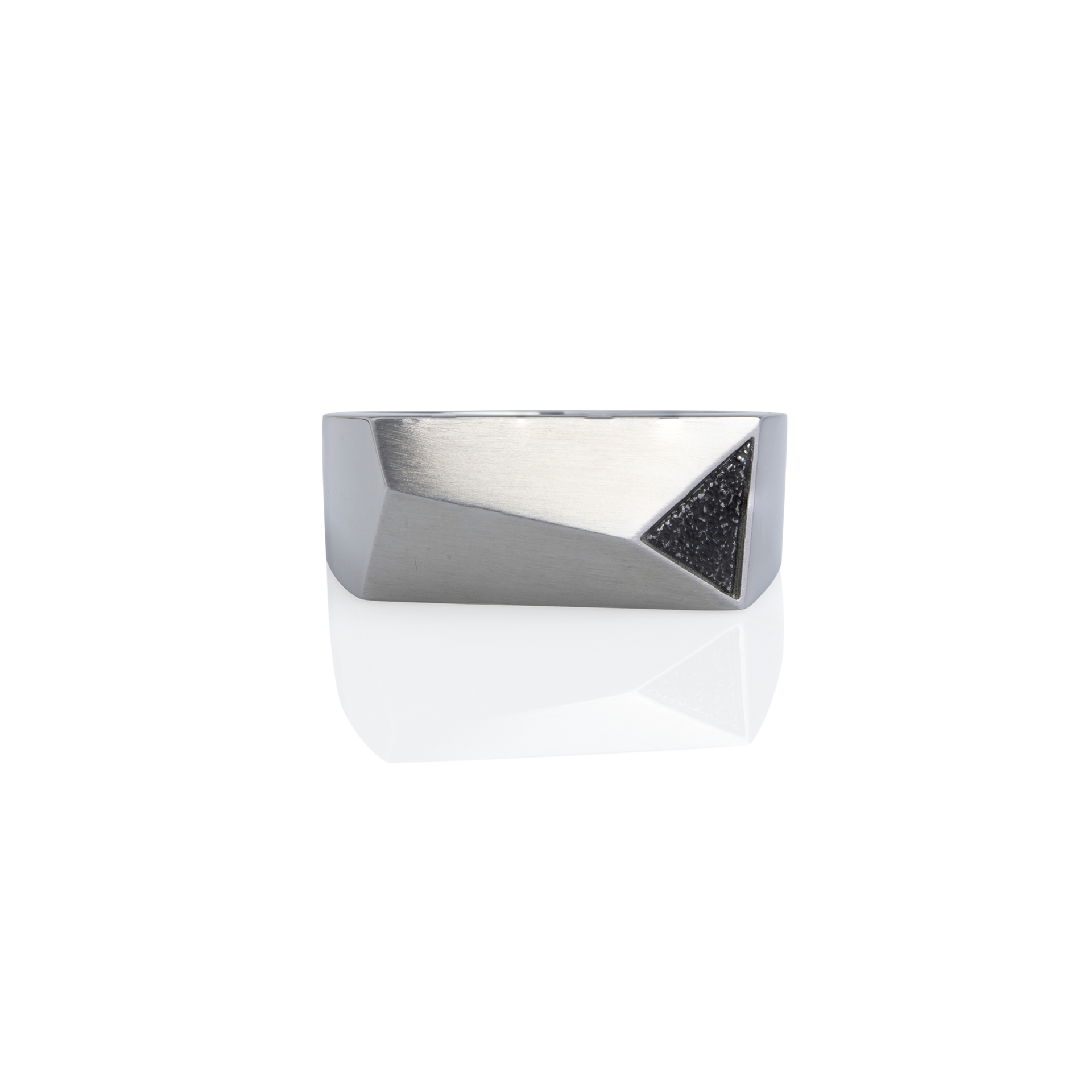 Bevel Edge Rectangle Ring
